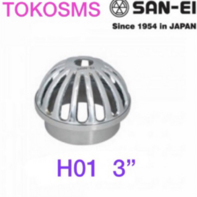 Jual roof drain SANEI H01 3 inci saringan talang air 3" SAN EI drain air | Shopee Indonesia
