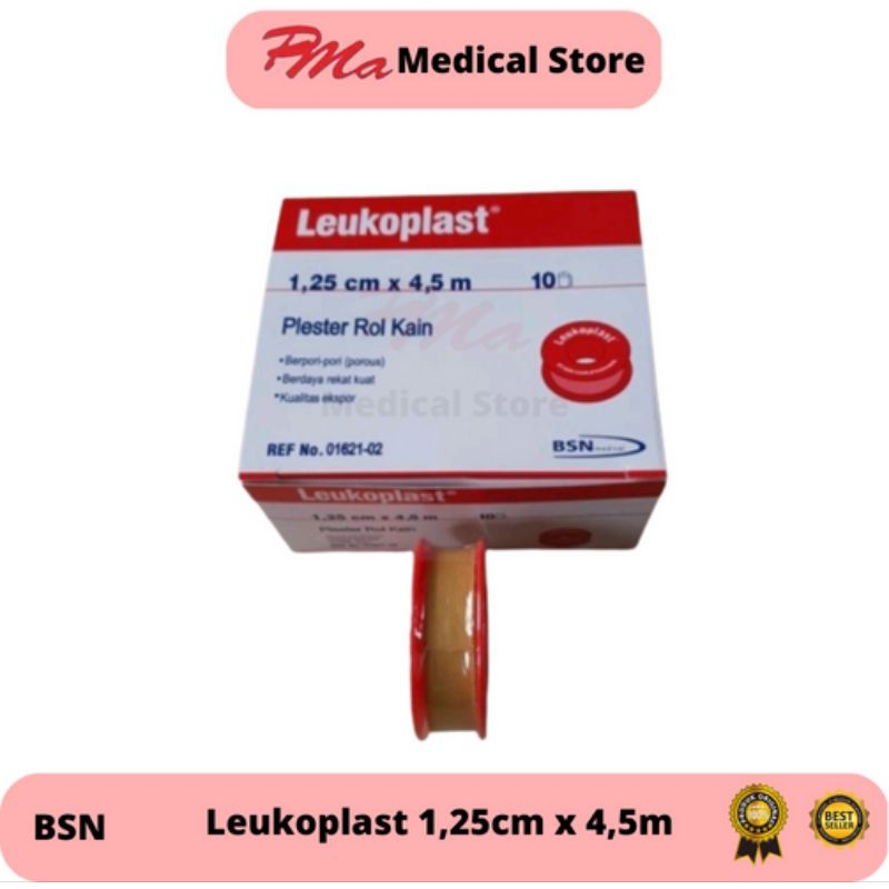 Jual Leukoplast 1,25cm x 4,5m plester Roll Kain | Shopee Indonesia