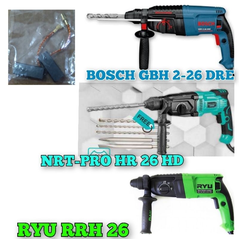 Jual Carbon Brush A96 Untuk Bor Beton & Rotary Hammer | Shopee Indonesia