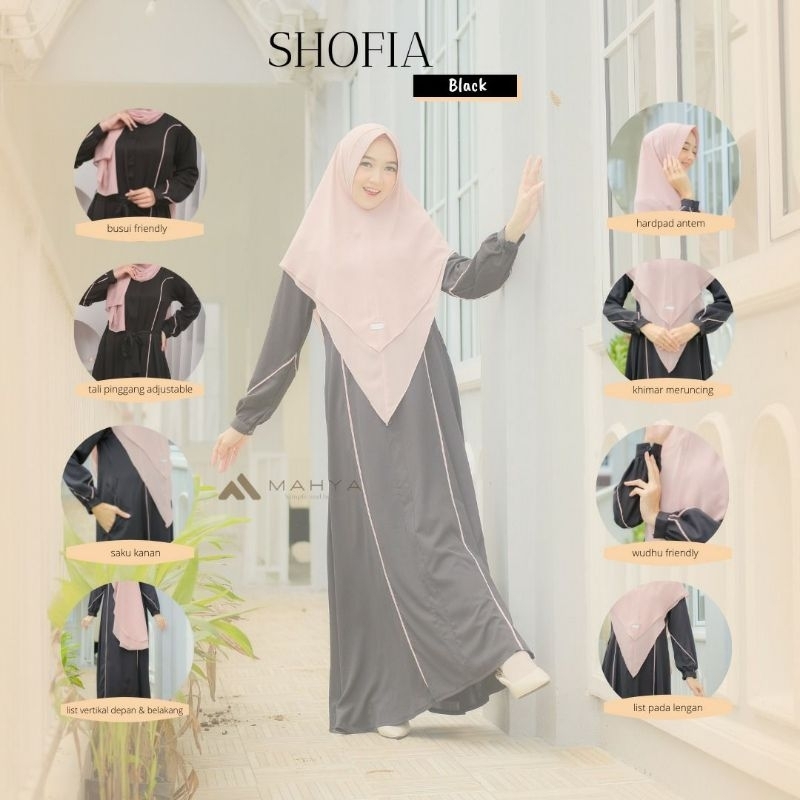 Jual GAMIS SYARI SET HIJAB TERBARU GAMIS SHOFIA BY MAHYA MUSLIMAH ...