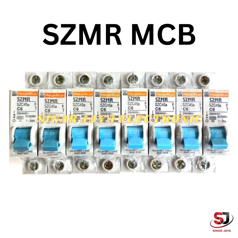 Jual MCB SZMR 1 PHASE / MCB SATU PHASE 4 AMPER , 10 AMPER , 16 AMPER ...