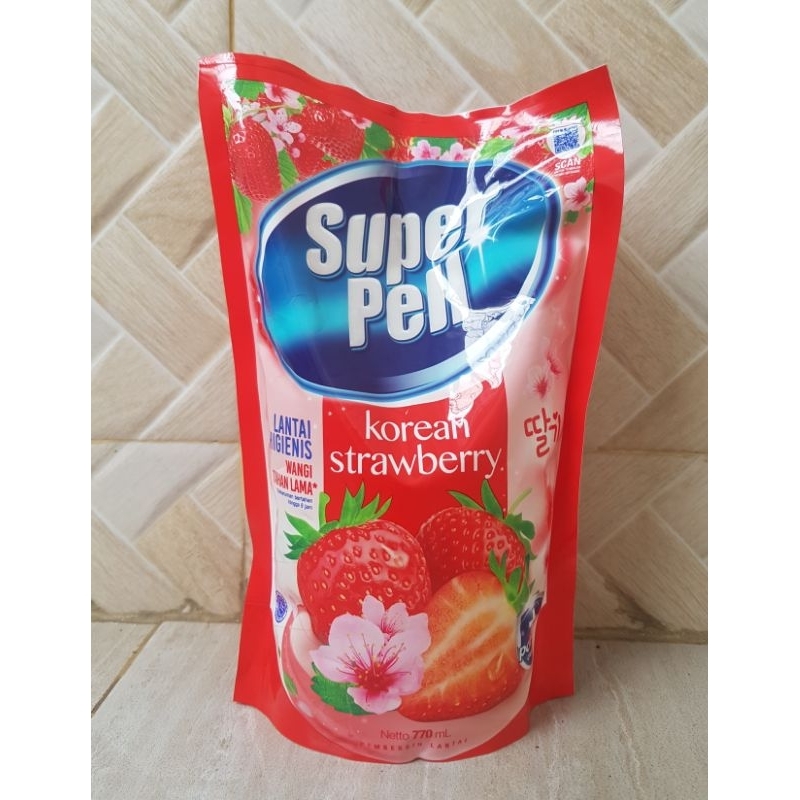 Jual superpel korean strawberry (770ml) | Shopee Indonesia