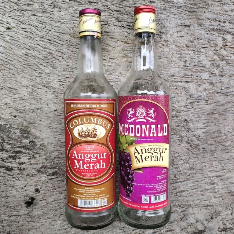 Jual Botol Kaca Bekas Sirup Anggur 650 ml | Shopee Indonesia