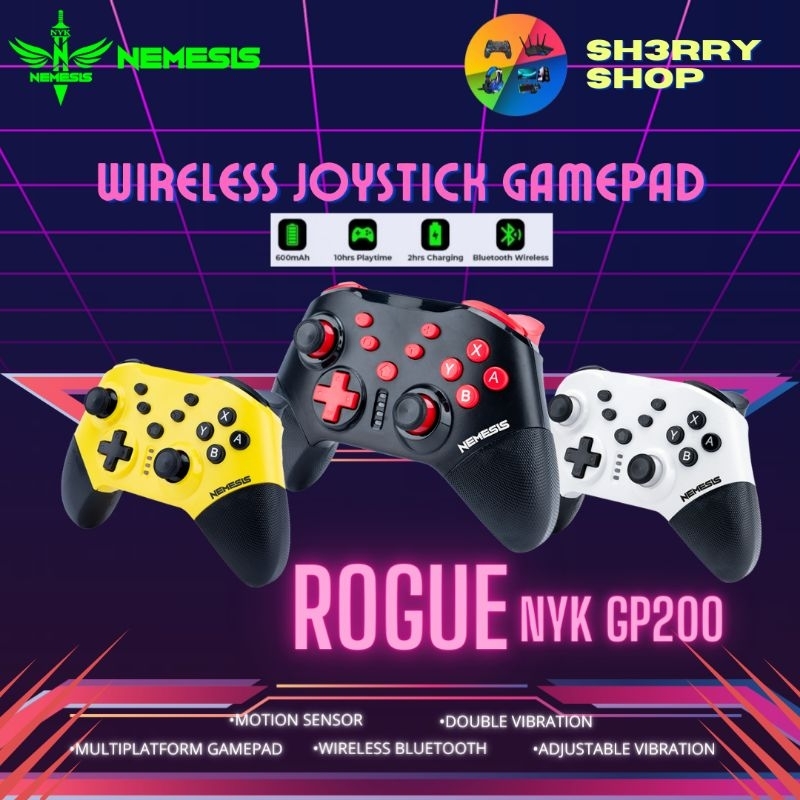 Jual NYK GP200 / GP-200 Rogue Nemesis Bluetooth Gamepad / Joystick ...