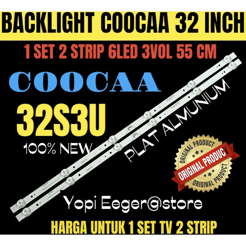 Jual BACKLIGHT TV LED COOCAA 32 INCH 32S3U BACKLIGHT TV 32 INCH | Shopee Indonesia