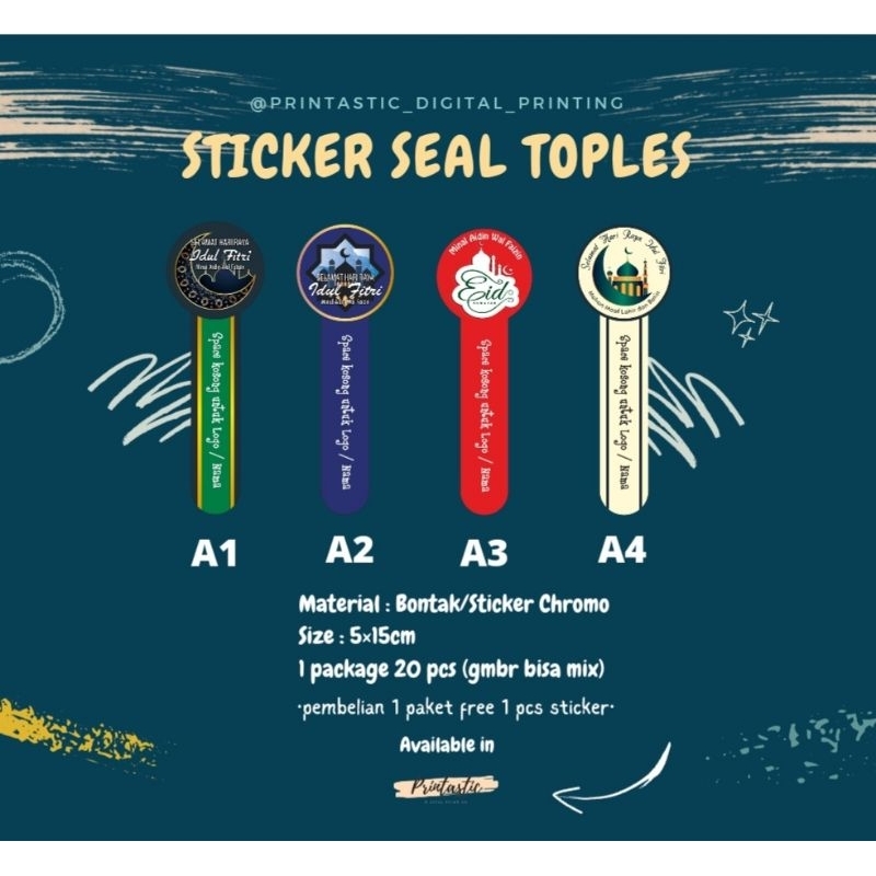 Jual Sticker Segel Botol Minuman/Box Kemasan/Sticker Seal Toples ...