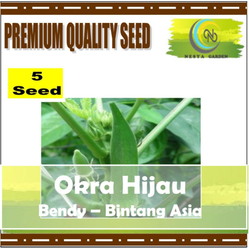 Jual 5 Benih Okra Hijau Bendy Benih Repack Premium | Shopee Indonesia