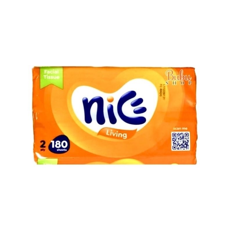 Jual Tisu Nice Facial Tissue 180 Sheet 2 Ply / Hellosoft 250 Sheet ...
