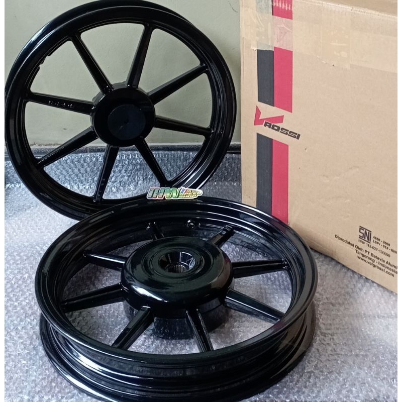 Jual Velg V-Rossi Palang 8 Warna Hitam Glossy Untuk Honda Vario 125/150 ...