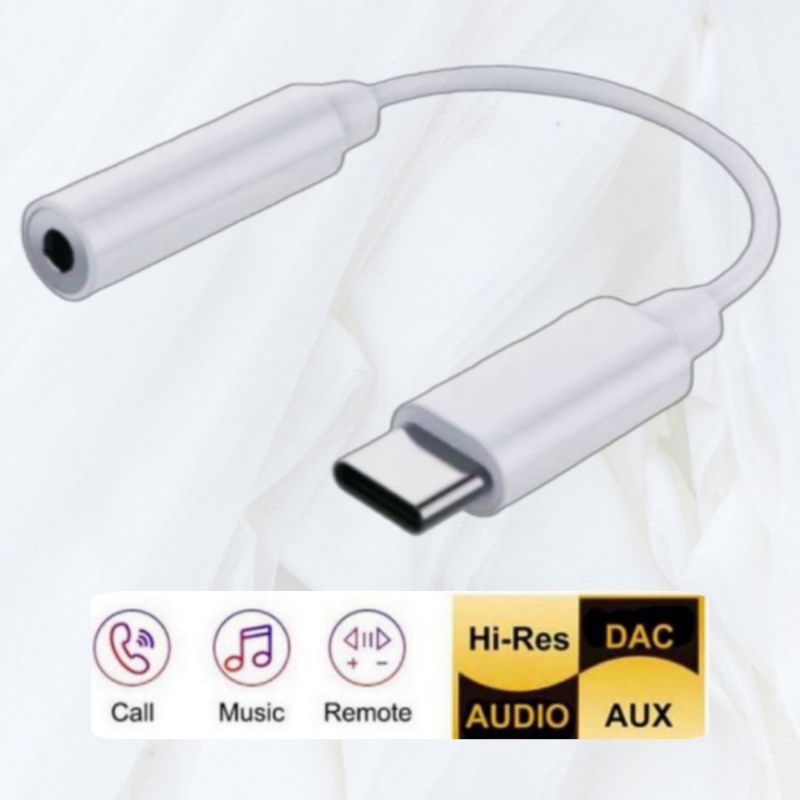 Jual KONEKTOR JACK AUDIO TYPE C TO HEADSET SAMBUNGAN CONNECTOR EARPHONE ...