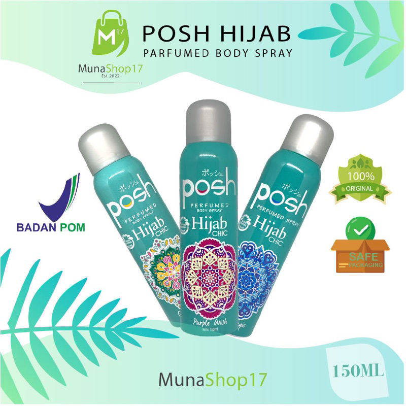 Jual Posh Hijab Body Spray 150ML / Parfum Cewek / Parfum Promo / Parfum ...