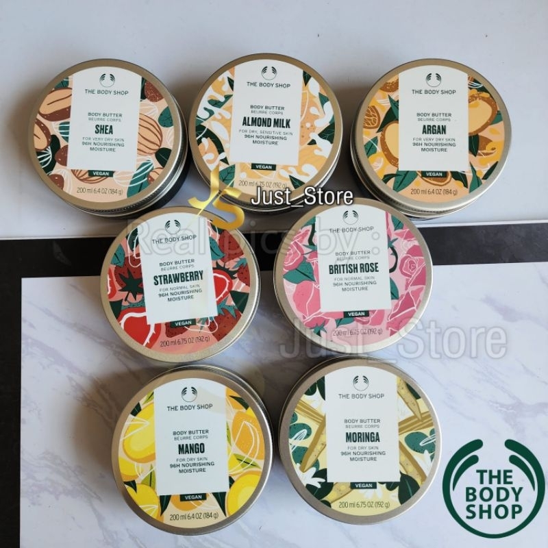 Jual THE BODY SHOP - New Body Butter 200ml / Scrub 250ml / Yogurt 200ml ...