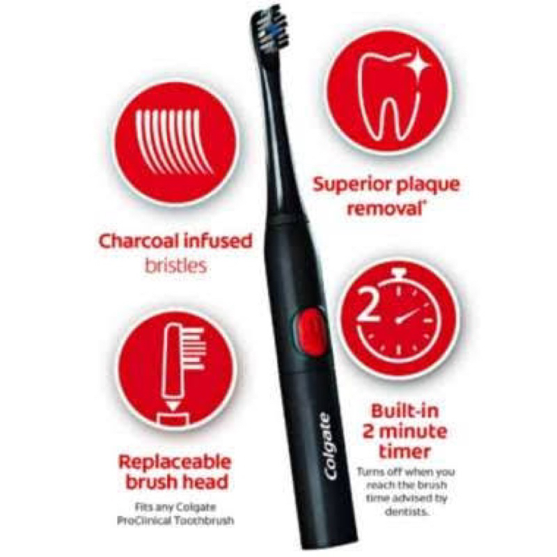 Jual COLGATE ProClinical B150 Charcoal Battery Powered Toothbrush ...