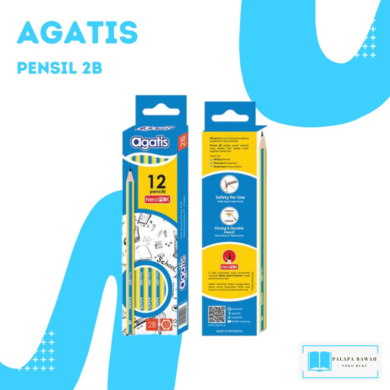 Jual [Satuan] AGATIS PENSIL 2B STRONG AND DURABLE PENCIL | Shopee Indonesia