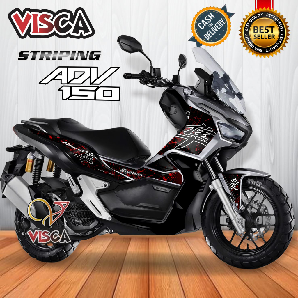 Jual Stiker Striping Honda Adv 150 Variasi Hayabusa | Shopee Indonesia