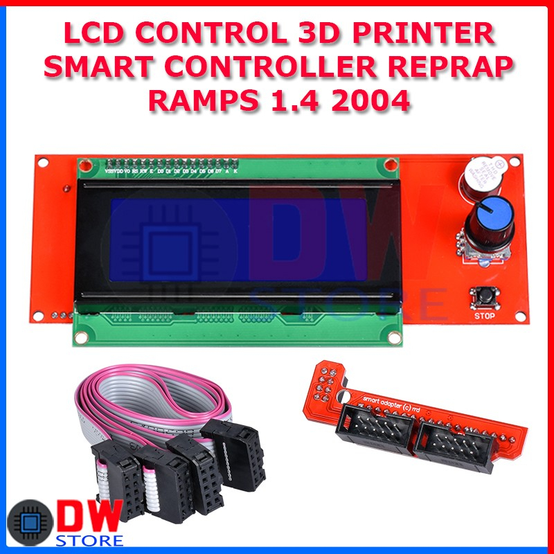 Jual LCD CONTROL 3D PRINTER SMART CONTROLLER REPRAP RAMPS 1.4 2004 | Shopee Indonesia