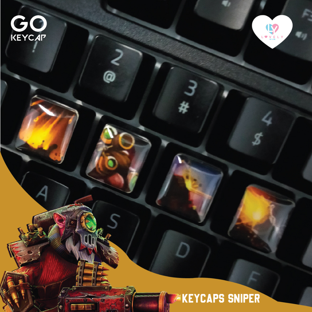 Jual Keycaps PBT Dota 2 Sniper Ability | GO KEYCAPS | Shopee Indonesia