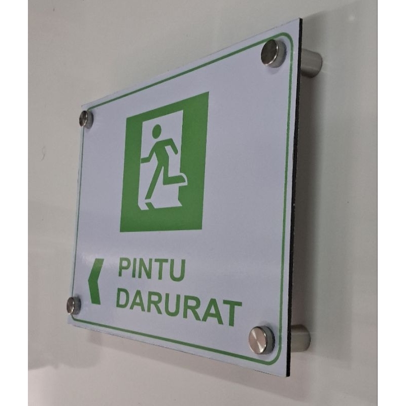 Jual sticker PINTU DARURAT kiri siap pasang | Shopee Indonesia