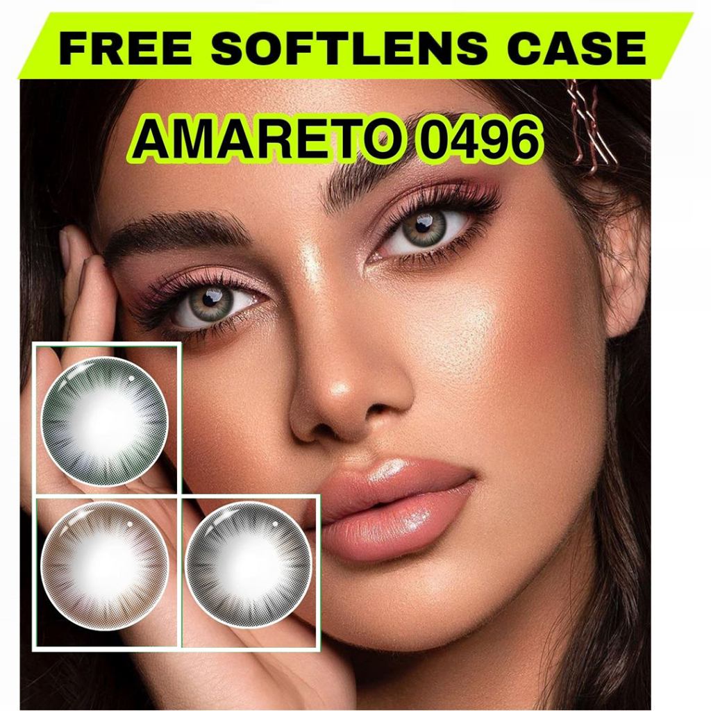 Jual Softlens AMARETO 0496 / Mata Normal / diameter 14.2 mm / Soflen ...