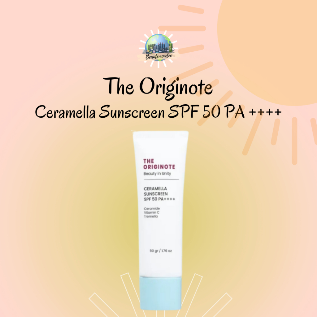 Jual THE ORIGINOTE Ceramella Sunscreen SPF 50 PA ++++ / Serum Sunscreen ...
