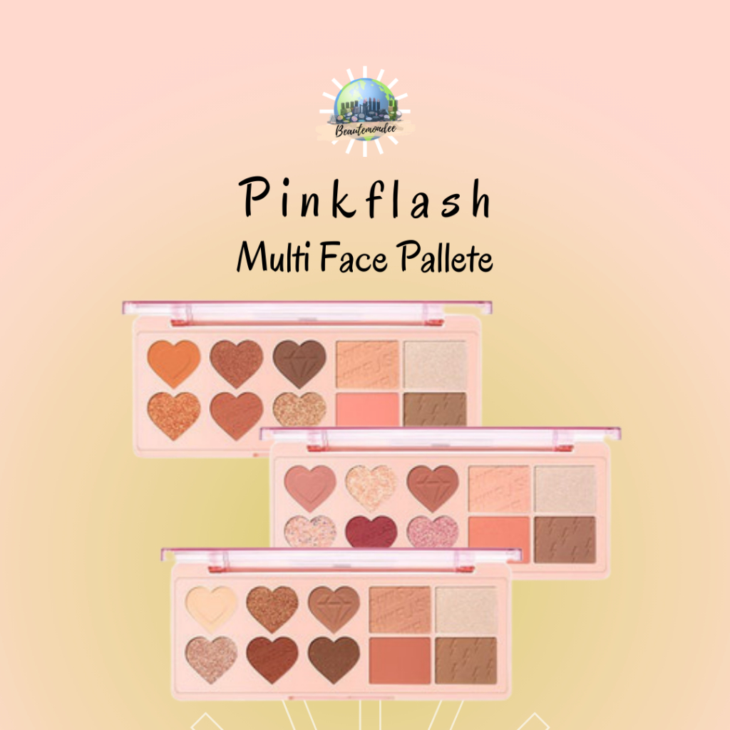 Jual PINKFLASH OhMyLove Multi Face Palette 01 Mandarin Latte - Eye Shadow Blush Highlighter ...