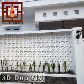 Jual roster beton minimalis, loster beton minimalis, roster 3D 2 sisi ...