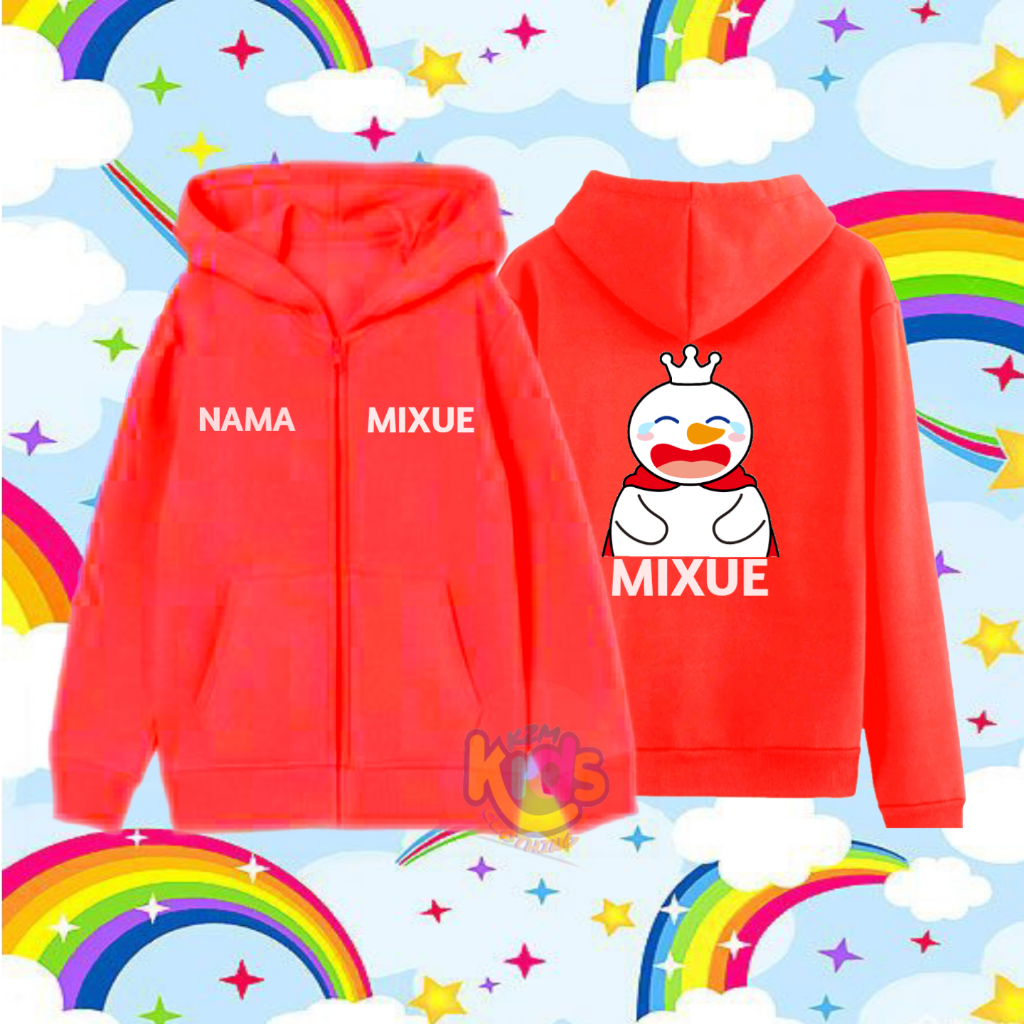 Jual Hoodie Zipper Anak Mixue Ice Cream Logo Terbaru / Jaket Anak Mixue ... Jual Hoodie Zipper Anak Mixue Ice Cream Logo Terbaru / Jaket Anak Mixue ...
