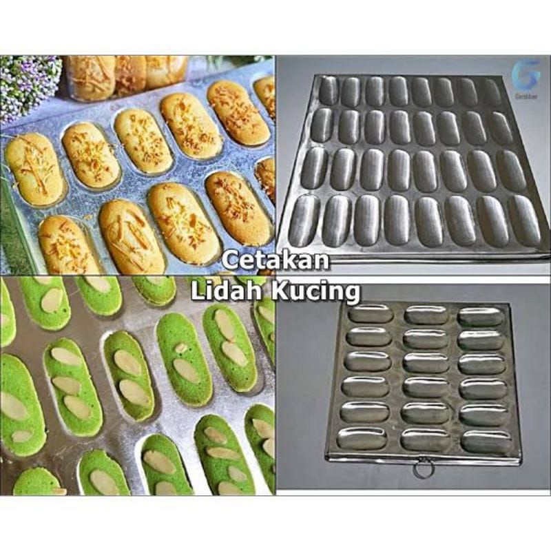 Jual cetakan lidah kucing ukuran 30x40 isi 40 lubang | Shopee Indonesia