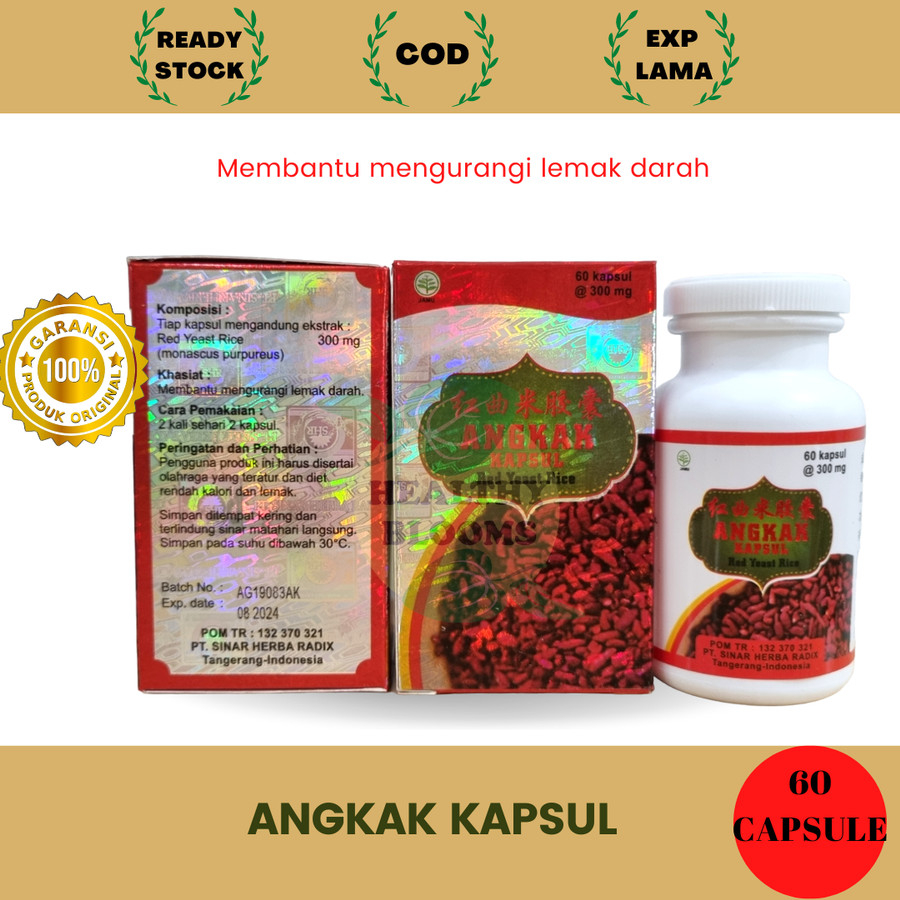 Jual ANGKAK KAPSUL (RED YEAST RICE) | Shopee Indonesia