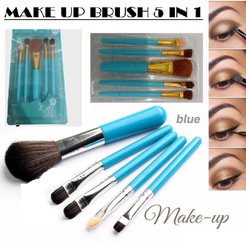 Jual REAL PICTURE INSTANT TERCEPAT BAHAN LEMBUT Kuas MakeUp Set 5 IN 1 ...