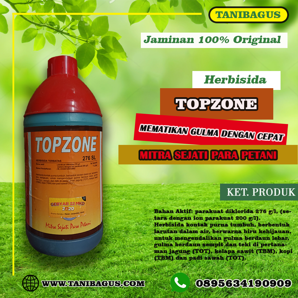 Jual HERBISIDA TOPZONE 276 SL - 1 Liter | Shopee Indonesia