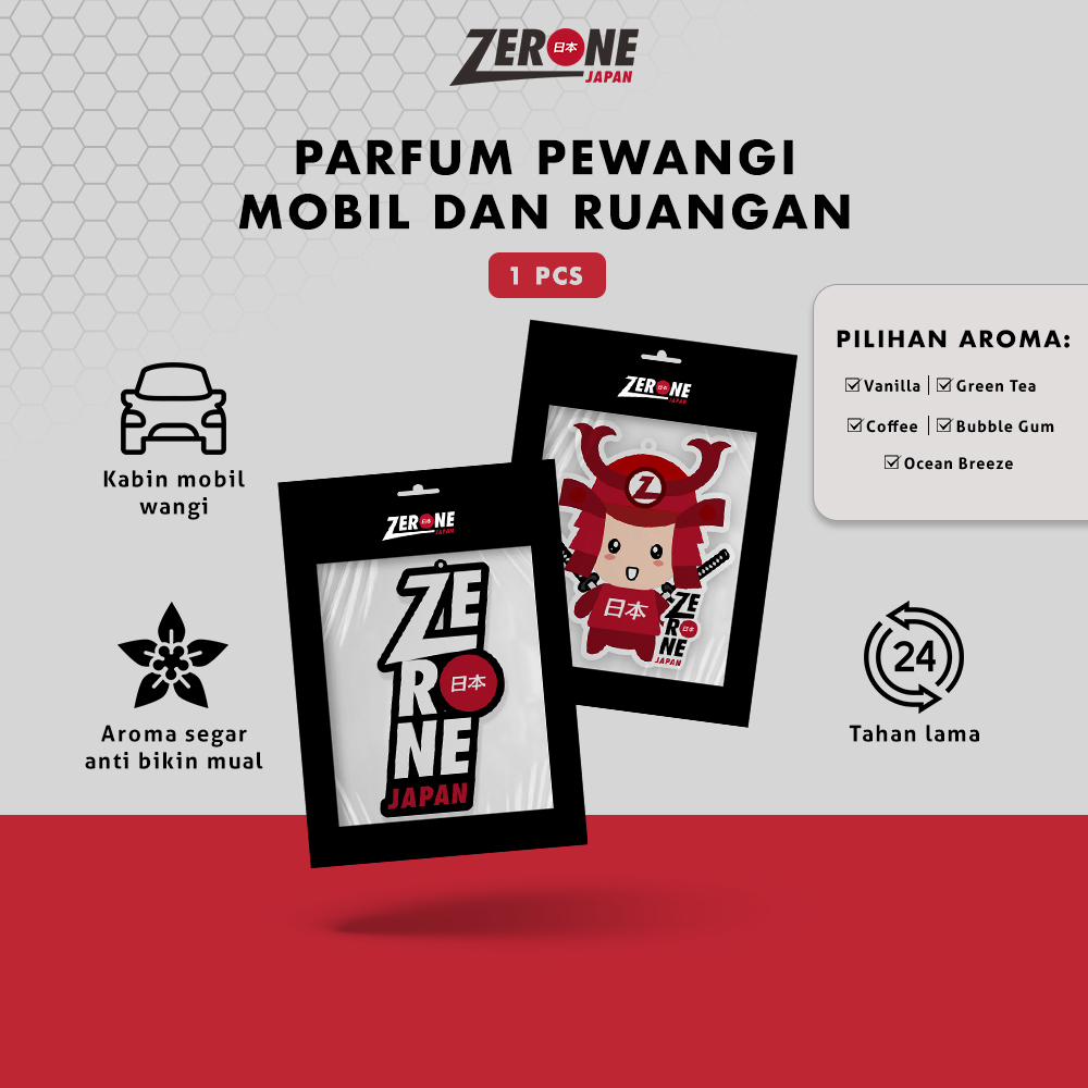 Jual Zerone Parfum Mobil Kertas Pewangi Mobil Parfum Aroma Green Tea ...
