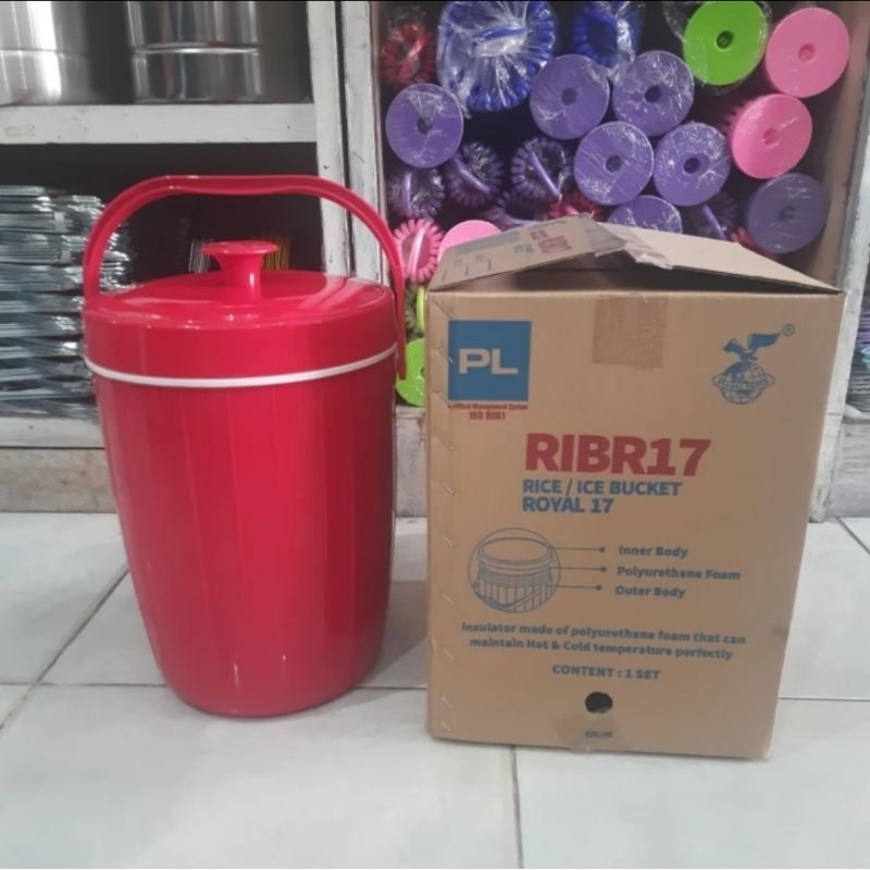 Jual Rice Bucket 17 Liter Thermos Termos Nasi 17 ltr Global Eagle | Shopee Indonesia