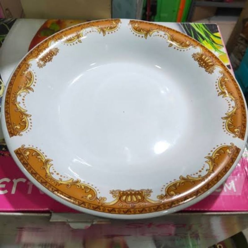Jual Piring Makan Mahkota Omega 9.25" inch Piring keramik piring kaca ...