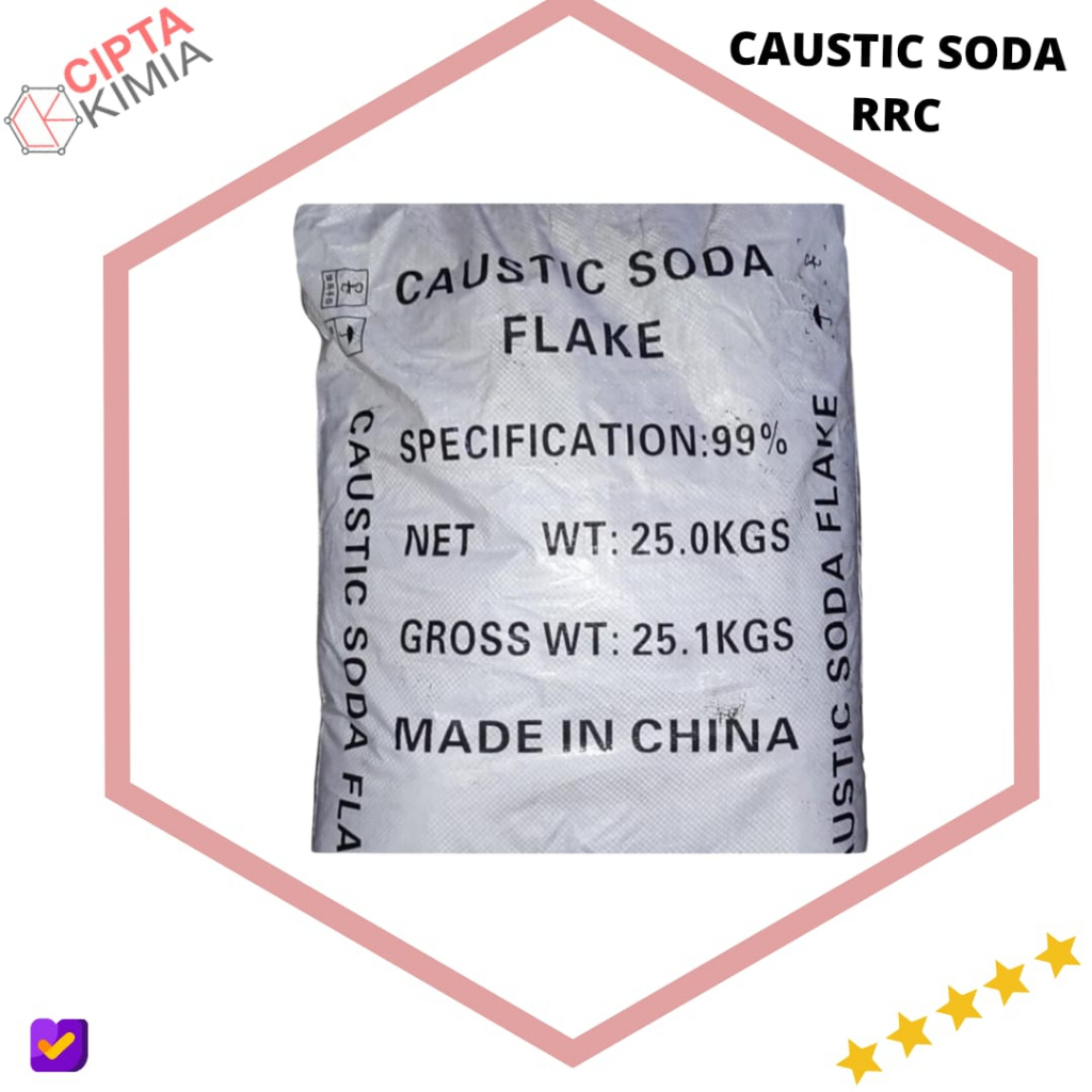 Jual Caustic Soda Flake RRC / Soda Api 98% / anti sumbat pralon (1KG ...
