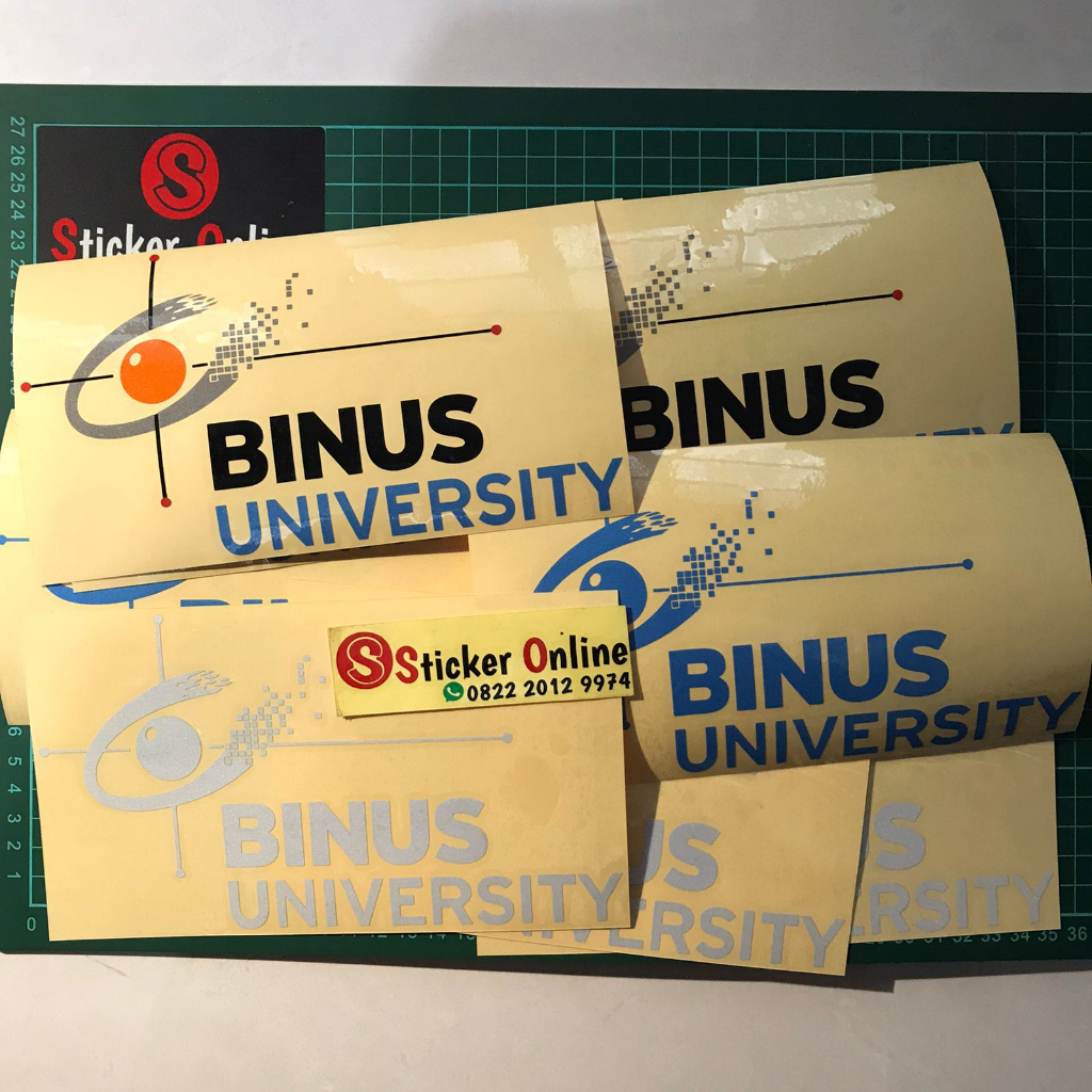Jual Stiker Binus University | Sticker Cutting Motor Mobil | Shopee ...