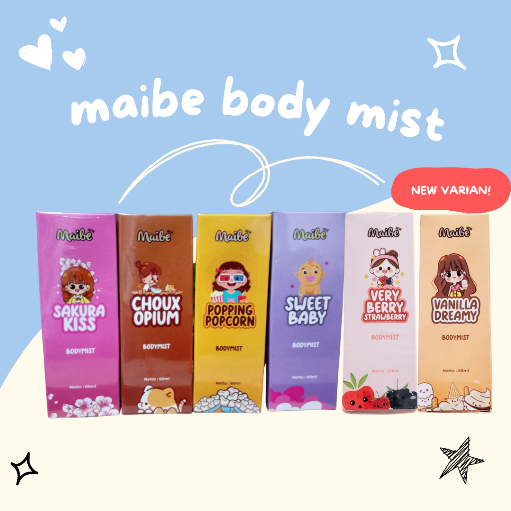 Jual BODY MIST MAIBE / BODYMIST MAIBE SAKURA KISS | POPPING POPCORN ...