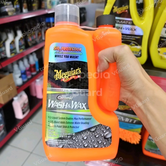 Jual SHAMPOO COATING MOBIL MEGUAIRS HYBRID CERAMIC WASH WAX SIO2 BOOST ...