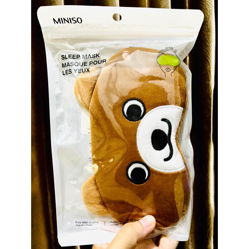 Jual MINISO Masker Mata / Penutup Mata / Sleep Eye Mask Travel | Shopee ...