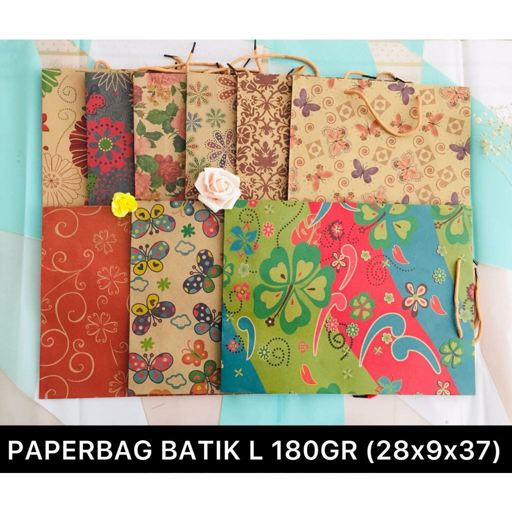 Jual AS888 - PAPER BAG / TAS KERTAS KADO / TAS SOUVENIR MOTIF BATIK ...
