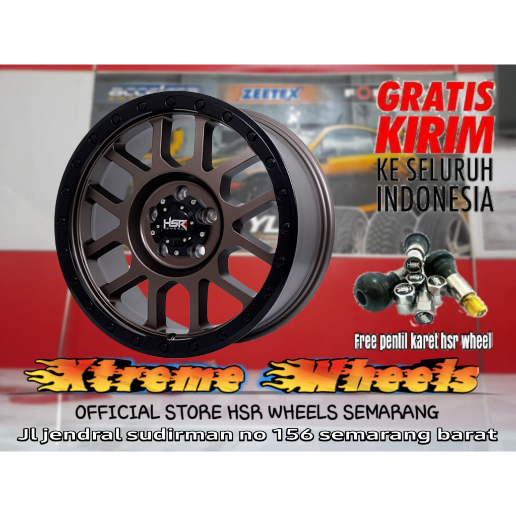 Jual velg offroad racing ring 17 velg hsr wheel buer r17 lebar 8 et 30 pnp terios rush xpander ...