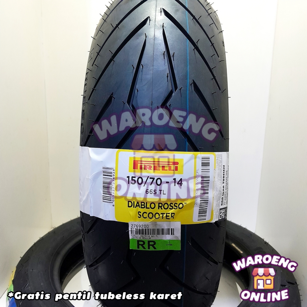 Jual PIRELLI DIABLO ROSSO SCOOTER TUBELESS BAN RACING MOTOR MATIC NMAX ...