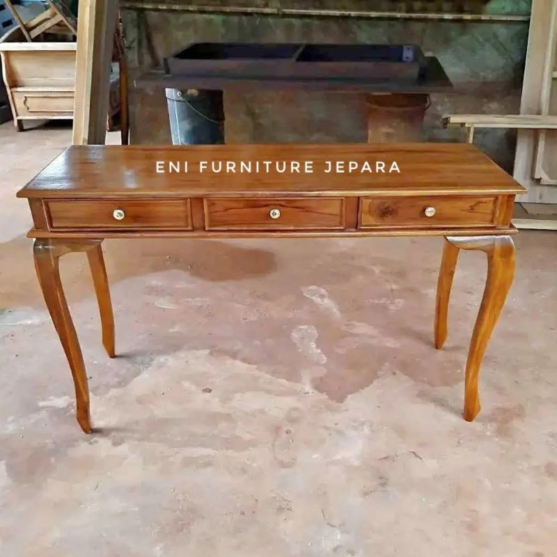 Jual Meja Konsul 3 Laci Polos Jati - Meja Konsul Jati Harga Murah ...