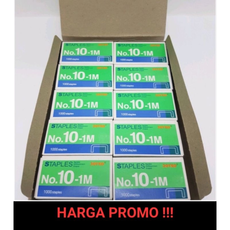 Jual Isi Staples Joyko no.10 (1 Pak isi 20 dus kecil ) | Shopee Indonesia