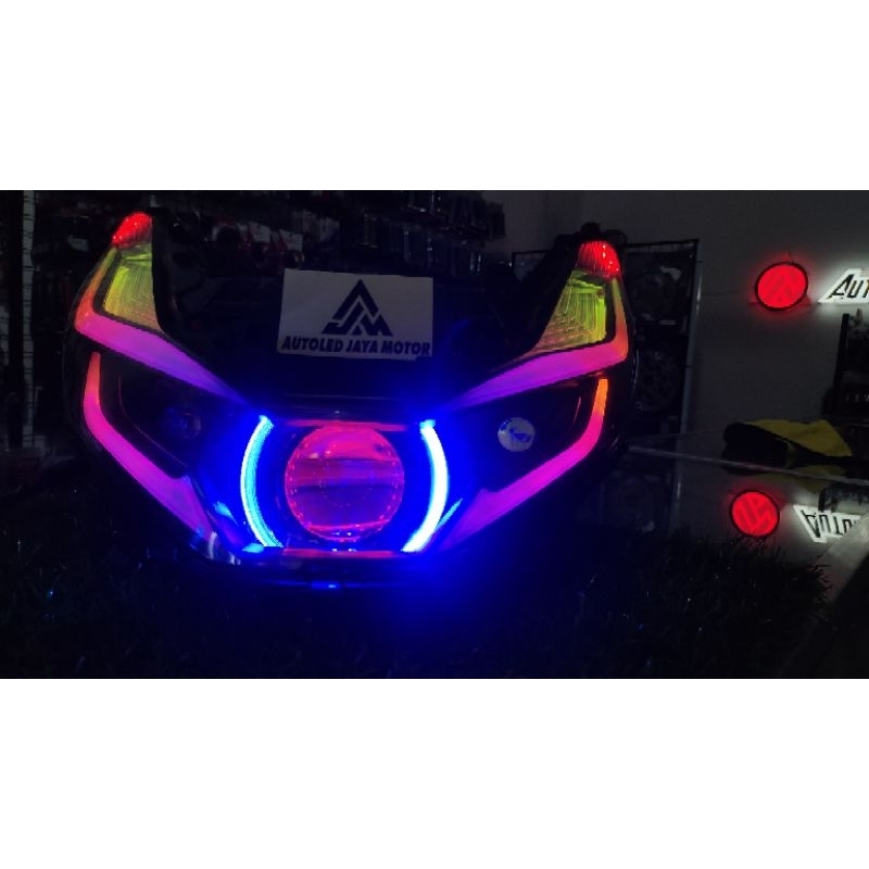 Jual PROJIE BILED VINYX 3 inch PCX 160 NEW FULL SET ALIS RGB RUNING ...