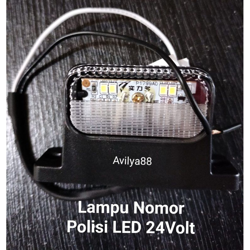 Jual Lampu NoPol Belakang atau lampu plat nomor polisi LED truk 24VOLT ...