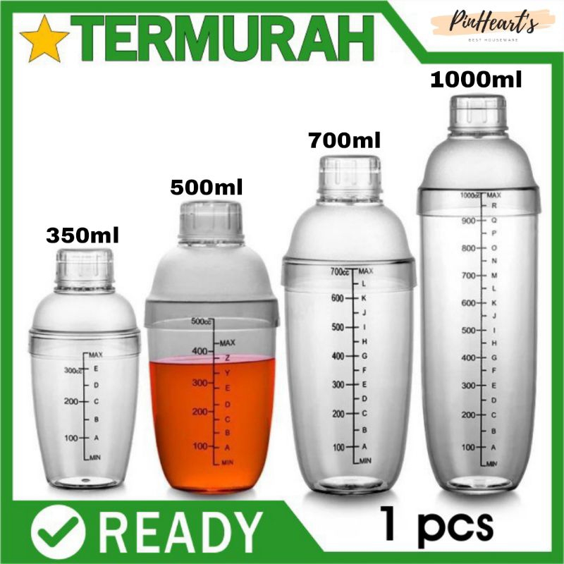 Jual SHAKER BOTOL PLASTIK ACRYLIT PENGOCOK MINUMAN COCKTAIL MILK SHAKE ...