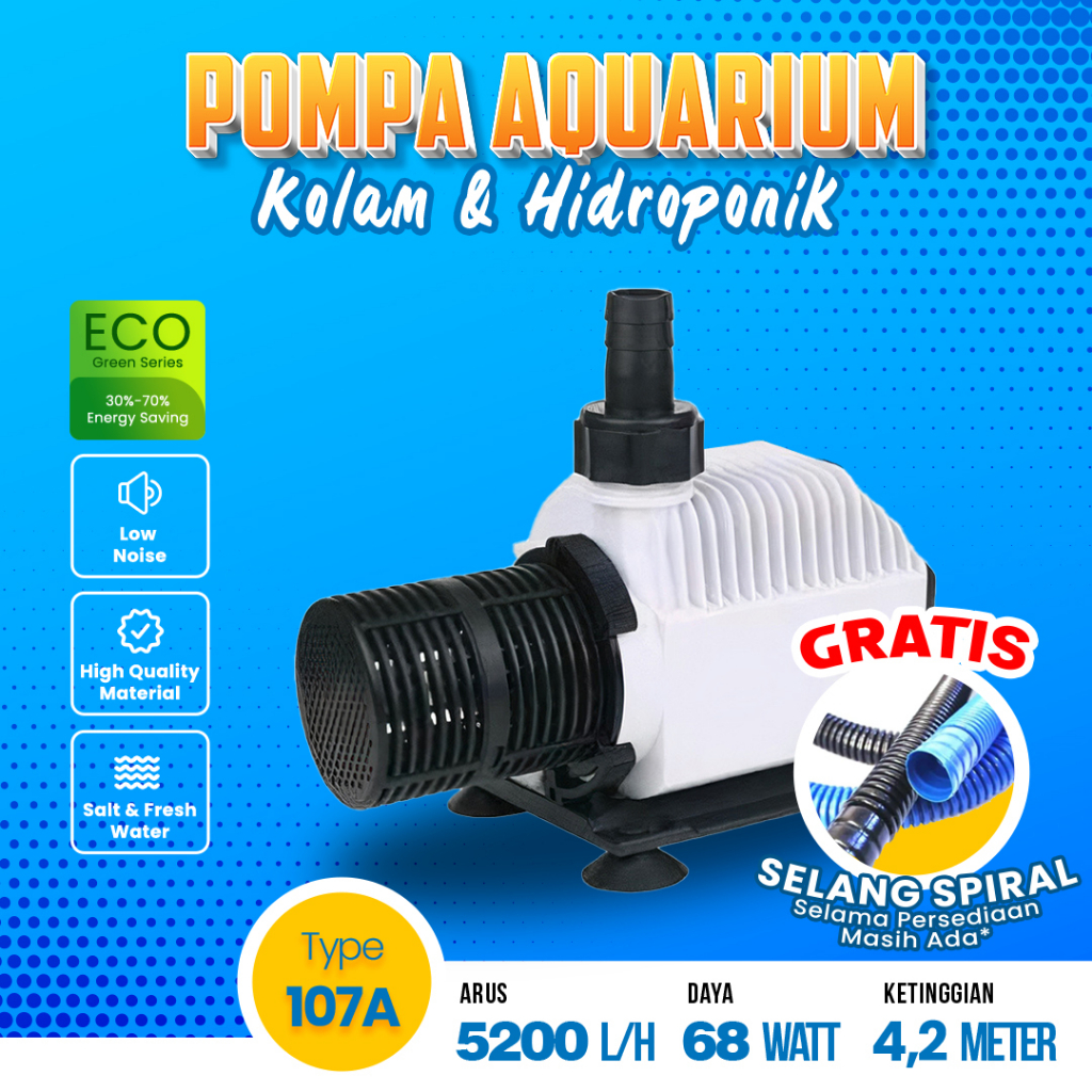 Jual Pompa Kolam Filter Aquarium Hidroponik Ikan Koi Arwana Water Pump ...