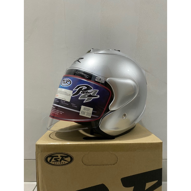 Jual Helm Tsr ram4 warna silver (Alumina Silver) | Shopee Indonesia