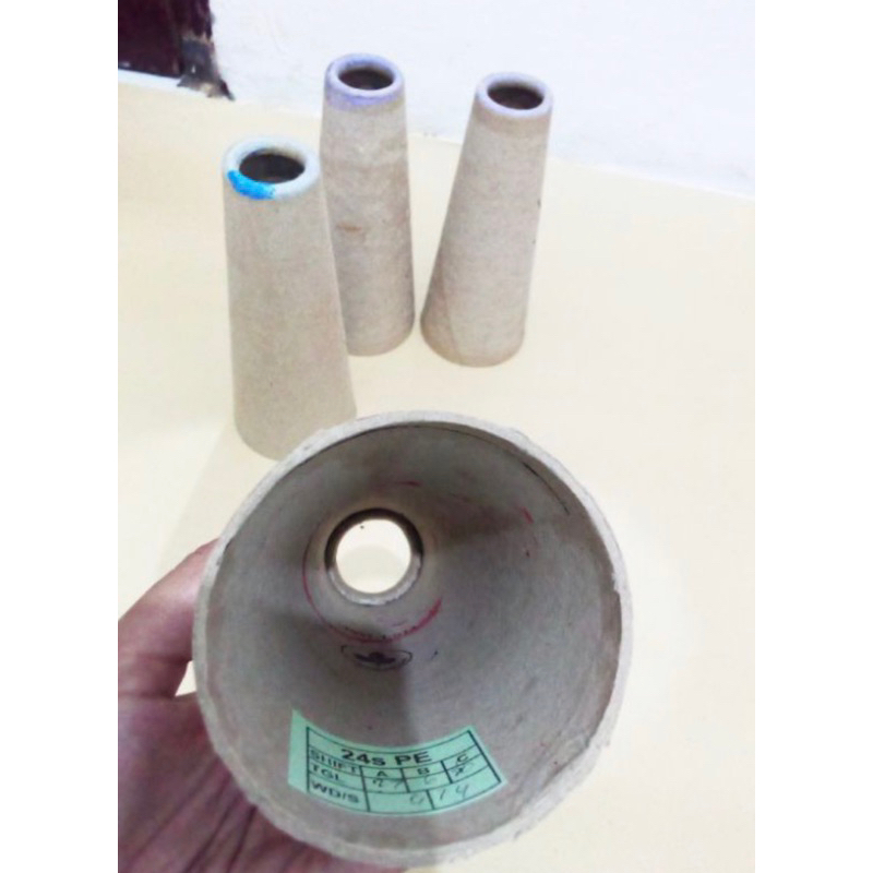 Jual cones kertas kerucut Bekas || penggulung benang|| Paper cone Bekas ...